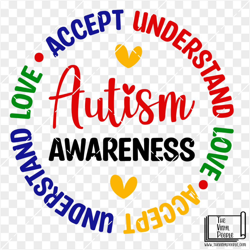 Autism Awareness Circle Vinyl Decal – TheVinylPeople