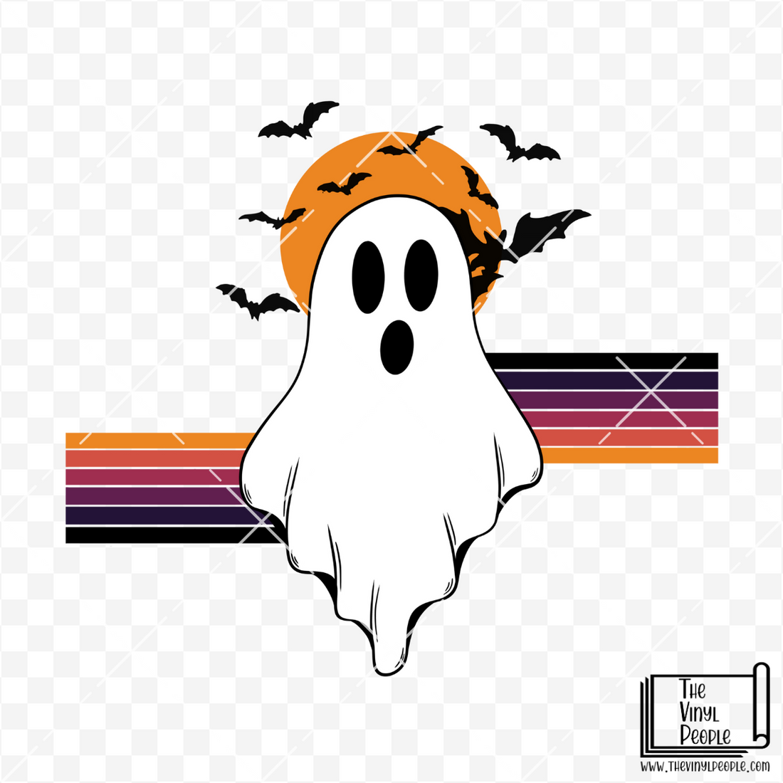 Batty Ghost Vinyl Decal – TheVinylPeople