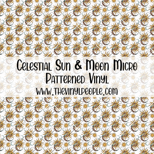 Celestial Sun & Moon Patterned Vinyl – TheVinylPeople