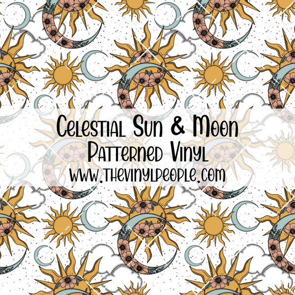 Celestial Sun & Moon Patterned Vinyl – TheVinylPeople