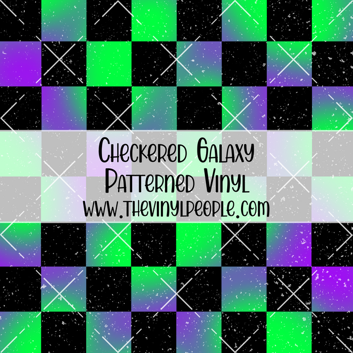Checkered Galaxy Patterned Vinyl – TheVinylPeople