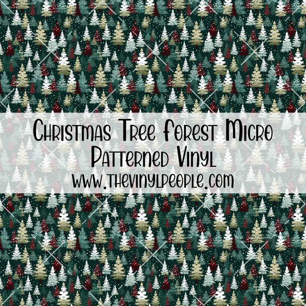 Christmas Tree Forest Patterned Vinyl – TheVinylPeople