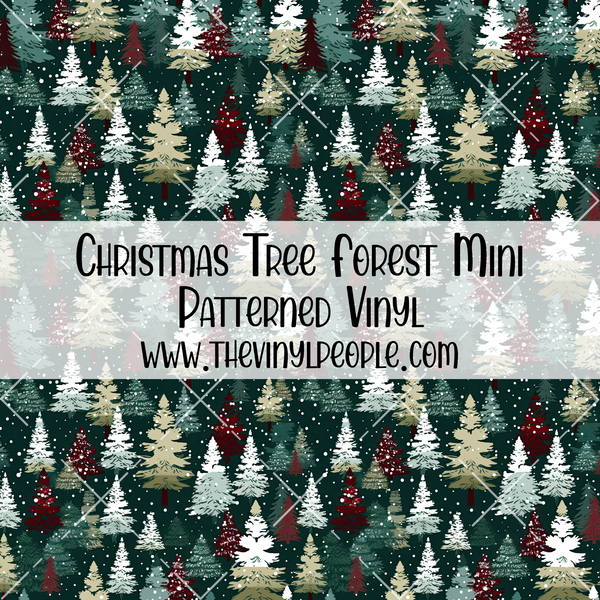 Christmas Tree Forest Patterned Vinyl – TheVinylPeople