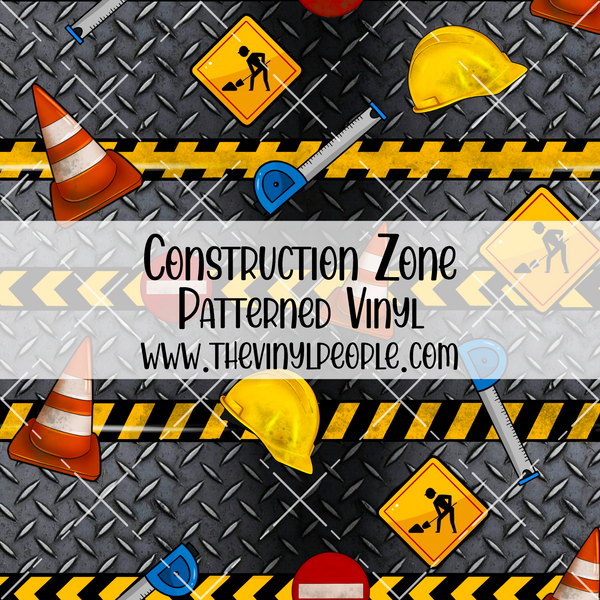 Construction Zone Patterned Vinyl – TheVinylPeople