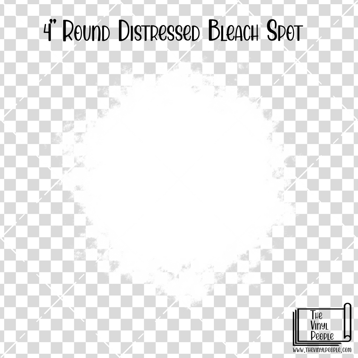 Round Distressed Bleach Spot Vinyl Decal – TheVinylPeople