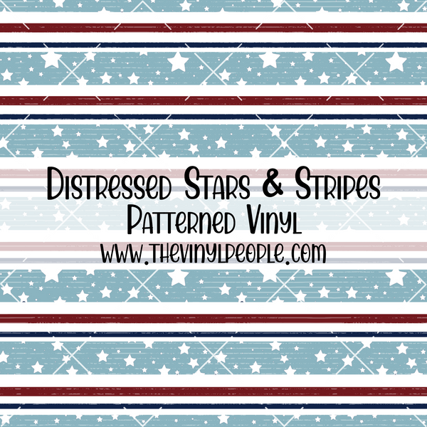 Distressed Stars & Stripes Patterned Vinyl – TheVinylPeople