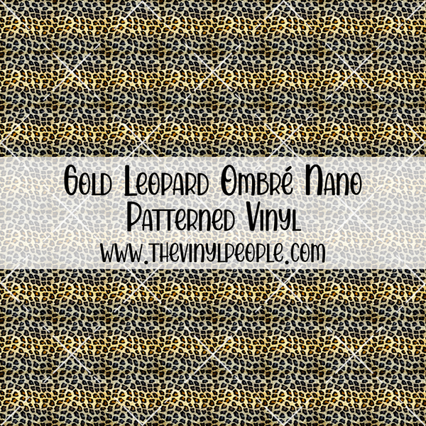 Gold Leopard Ombré Patterned Vinyl – TheVinylPeople