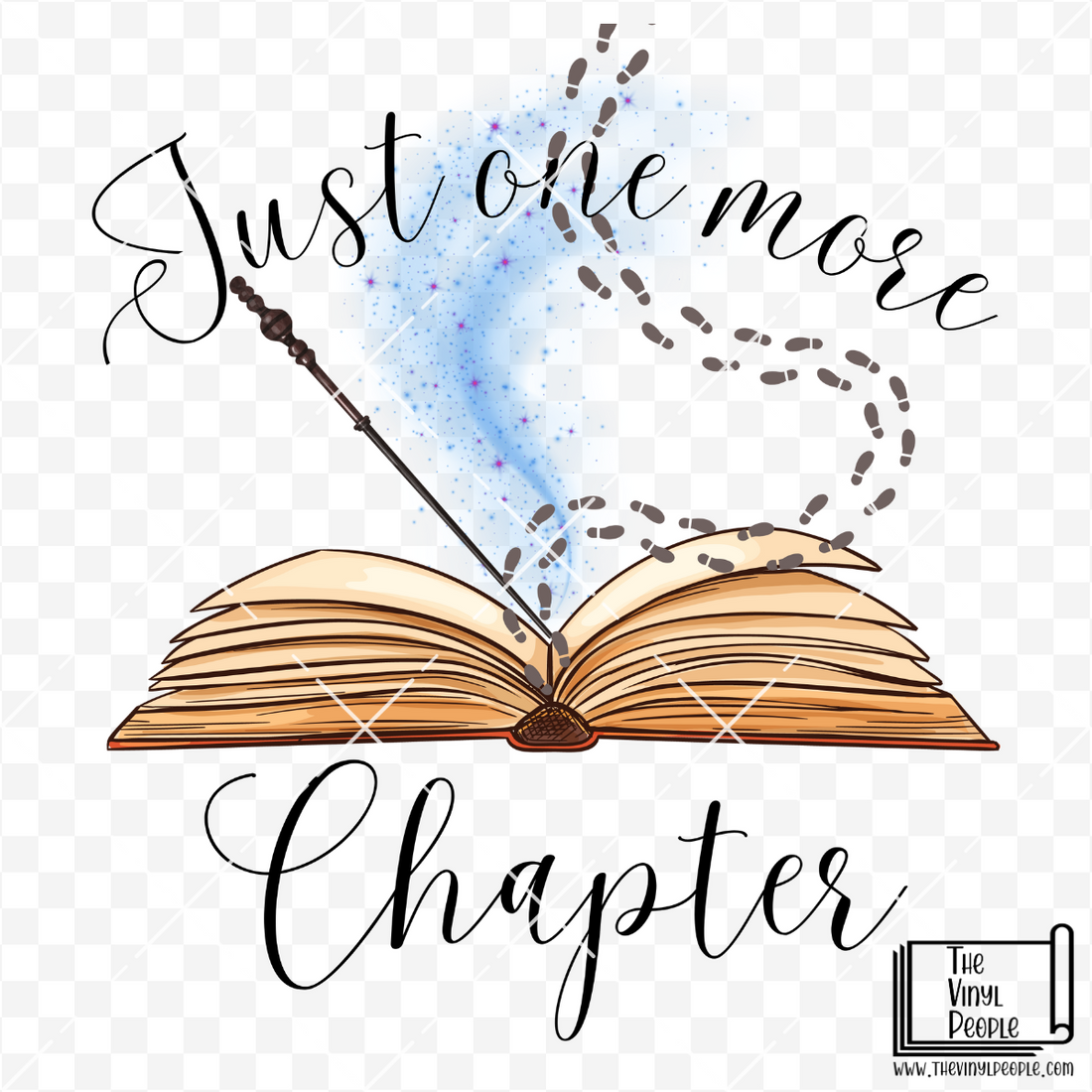 Custom Decal for Katie - Just One More Chapter – TheVinylPeople
