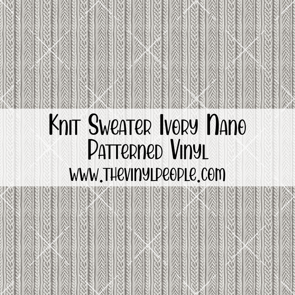 Knit Sweater Ivory Patterned Vinyl – TheVinylPeople