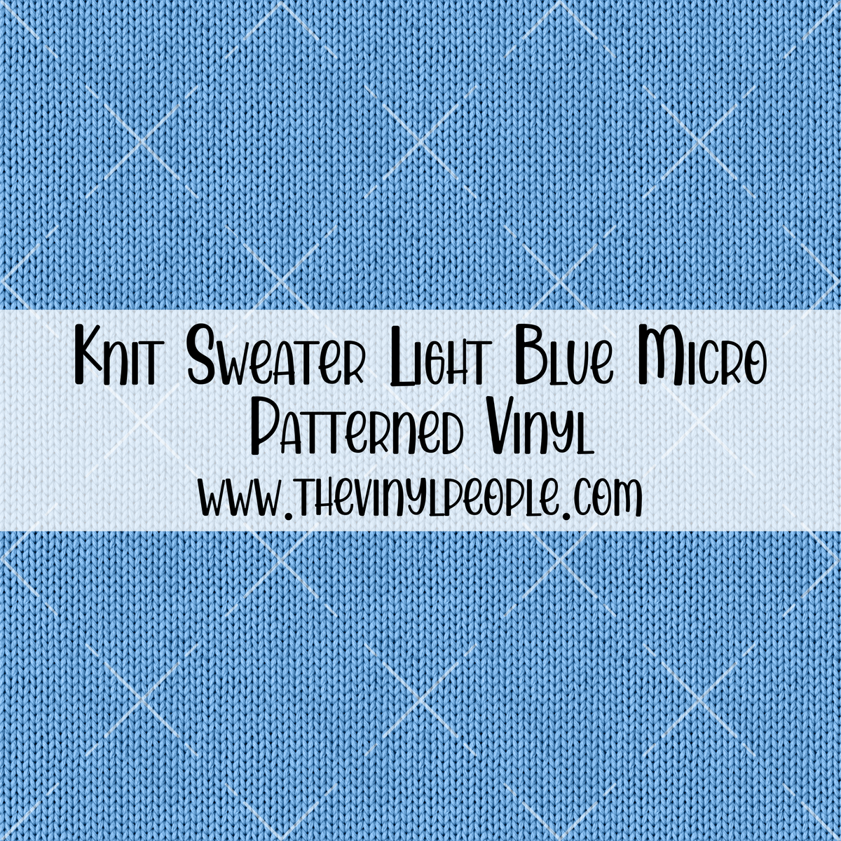 Knit Sweater Light Blue Patterned Vinyl – TheVinylPeople