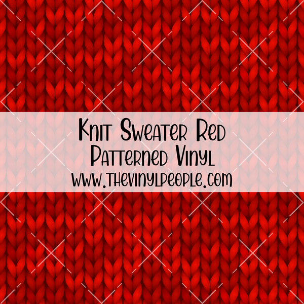 Knit Sweater Red Patterned Vinyl – TheVinylPeople