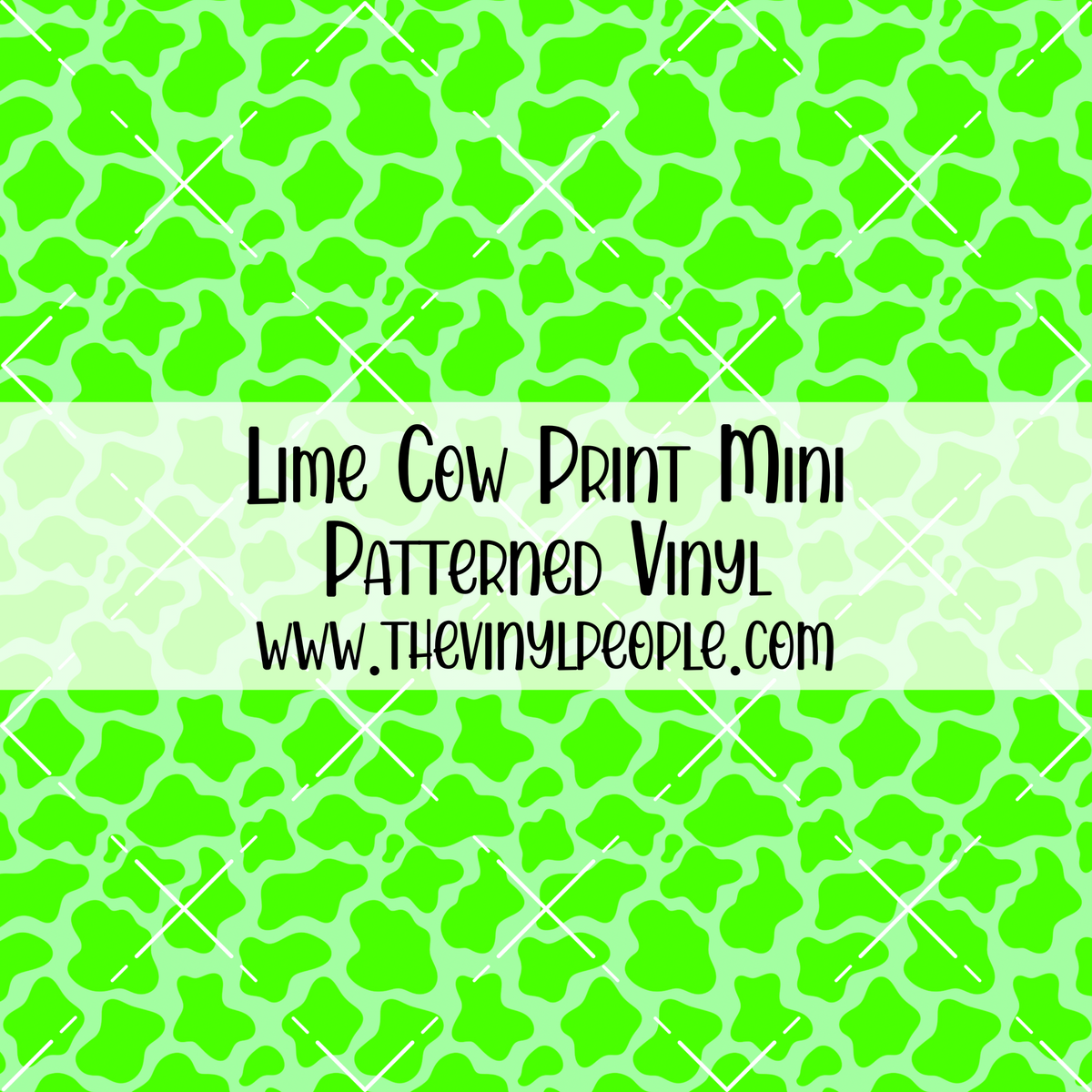 Lime Cow Print Patterned Vinyl – TheVinylPeople