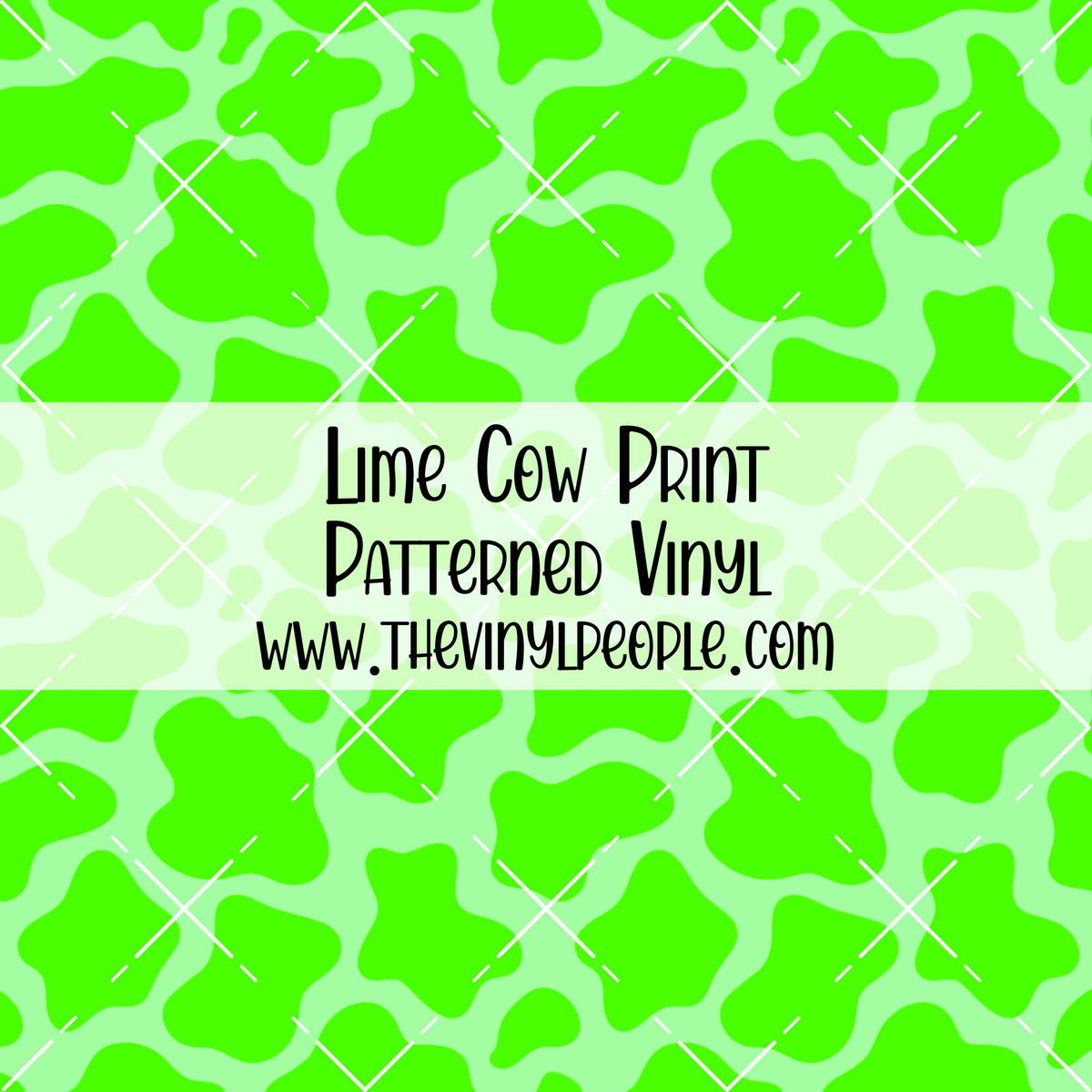 Lime Cow Print Patterned Vinyl – TheVinylPeople