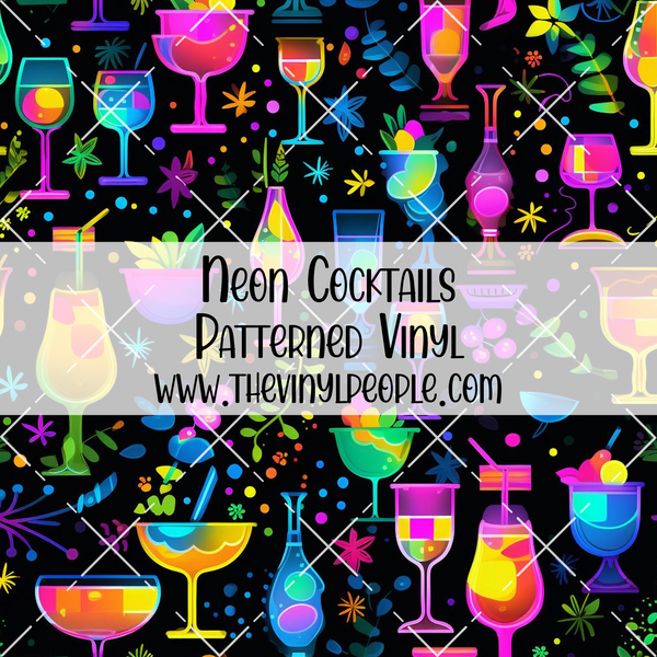 Neon Cocktails Patterned Vinyl – TheVinylPeople