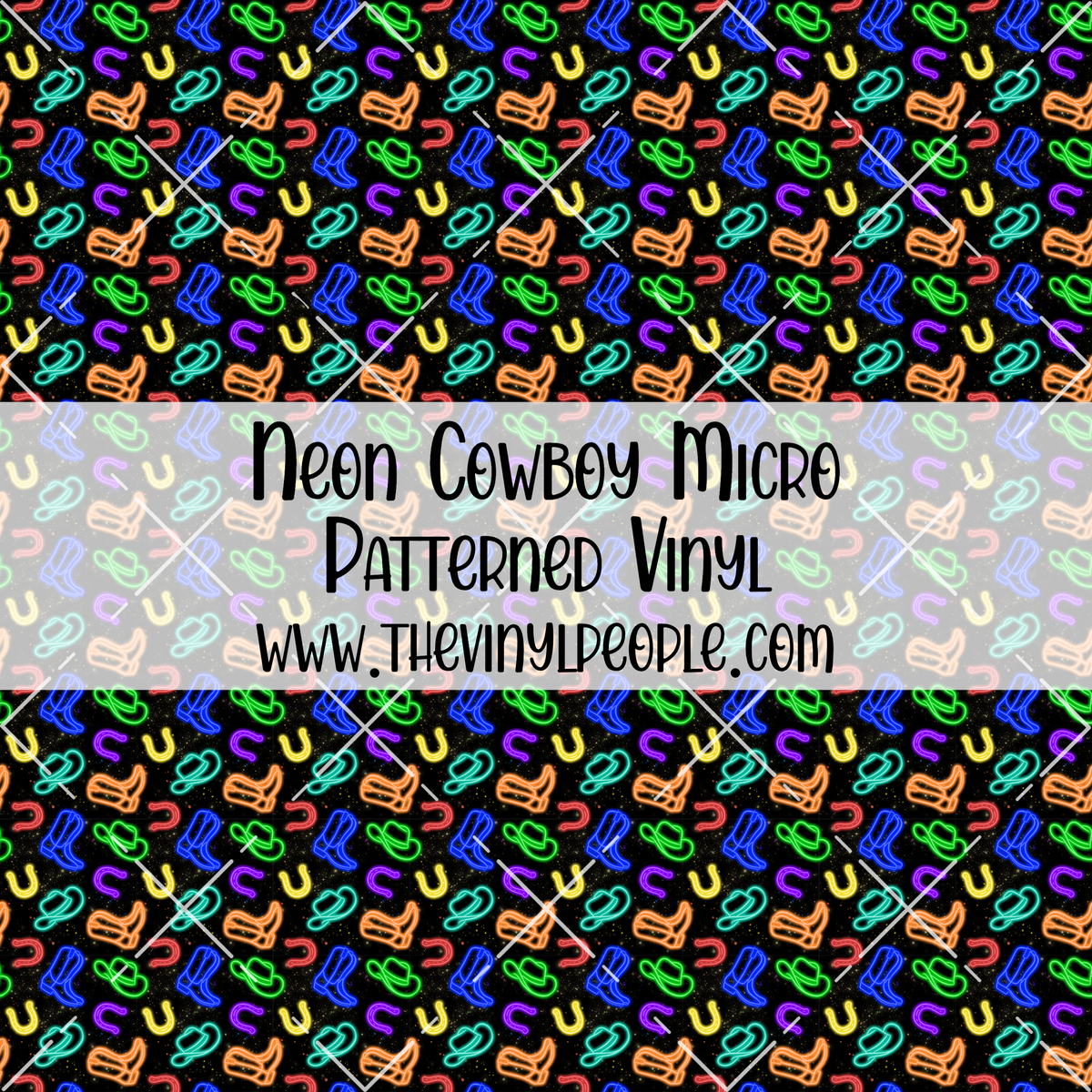Neon Cowboy Patterned Vinyl – TheVinylPeople