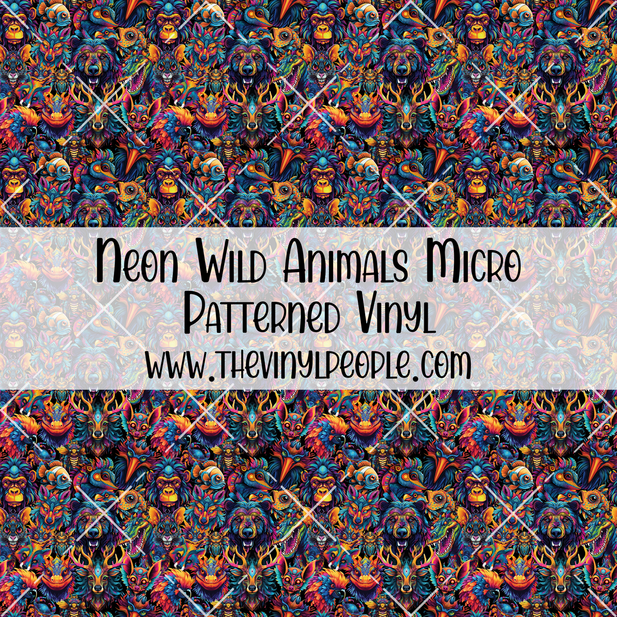 Neon Wild Animals Patterned Vinyl – TheVinylPeople