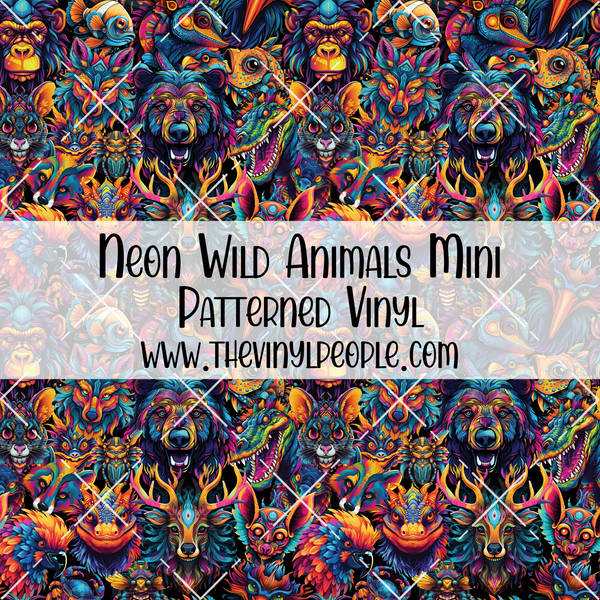 Neon Wild Animals Patterned Vinyl – TheVinylPeople