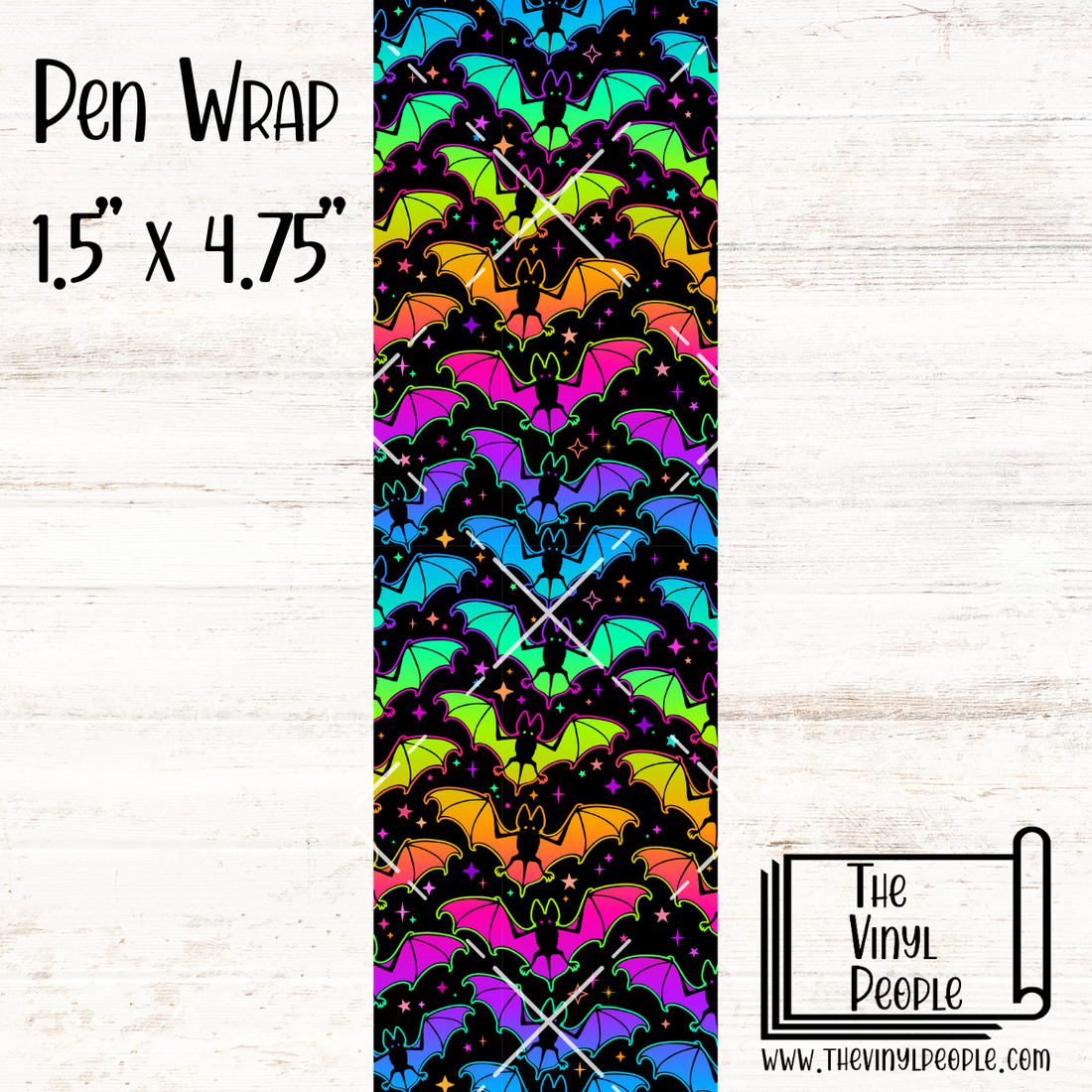 Ombré Neon Bats Pen Wrap – TheVinylPeople