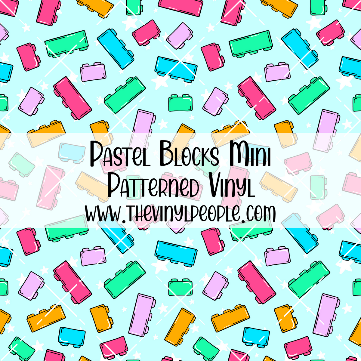 Pastel Blocks Patterned Vinyl – TheVinylPeople