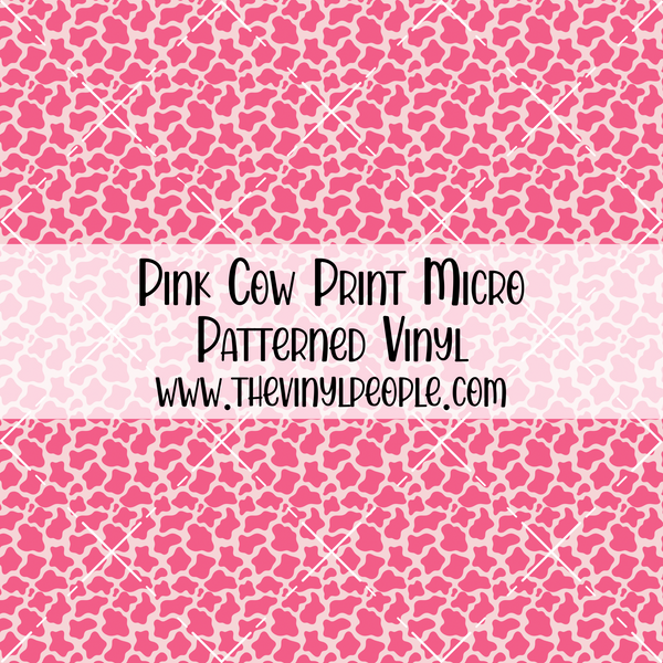 Pink Cow Print Patterned Vinyl – TheVinylPeople