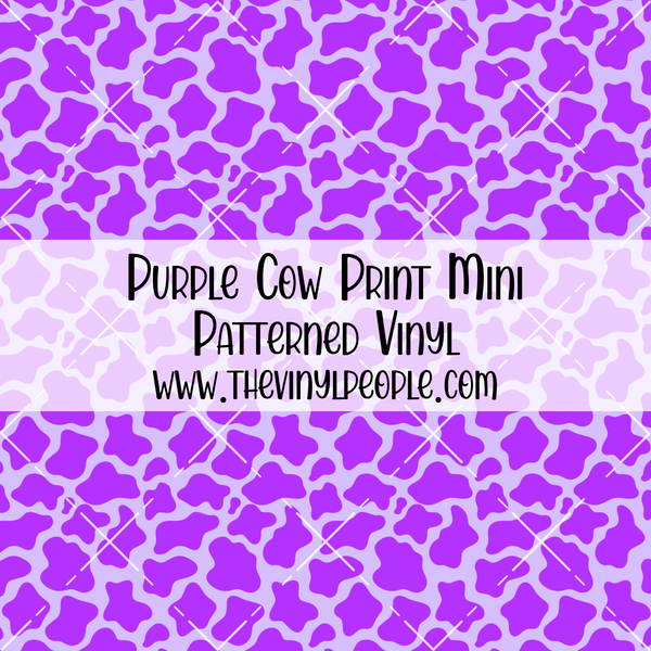 Purple Cow Print Patterned Vinyl – TheVinylPeople