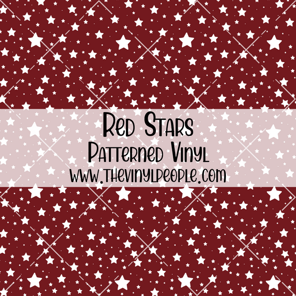 Red Stars Patterned Vinyl – TheVinylPeople