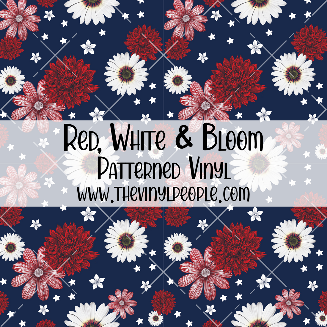 Red, White & Bloom Patterned Vinyl – TheVinylPeople