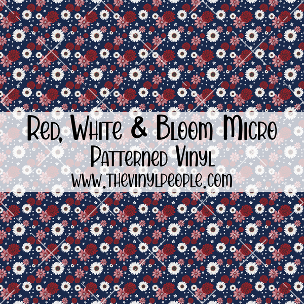 Red, White & Bloom Patterned Vinyl – TheVinylPeople