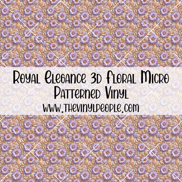 Royal Elegance 3D Floral Patterned Vinyl – TheVinylPeople
