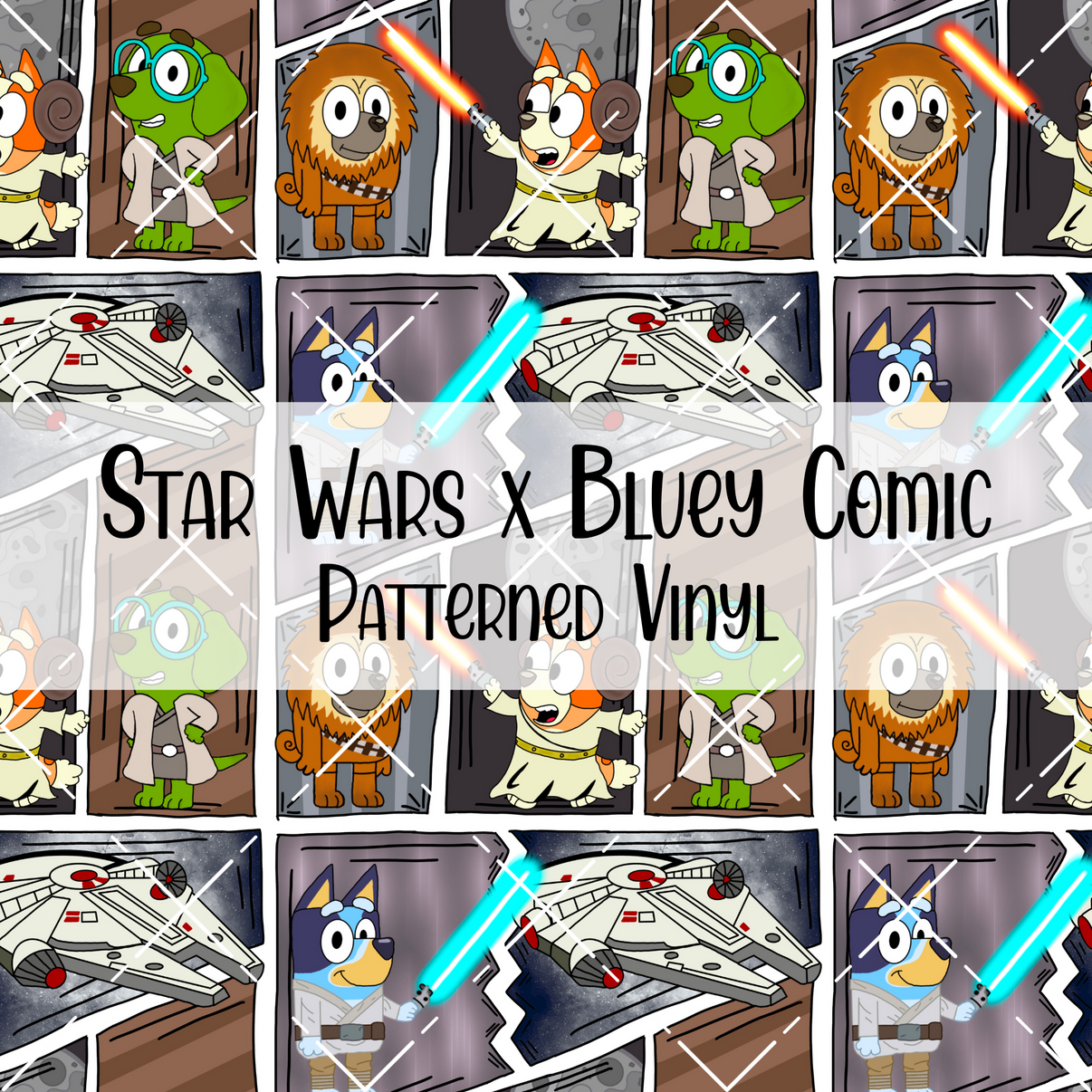 Star Wars x Bluey Comic Patterned Vinyl – TheVinylPeople