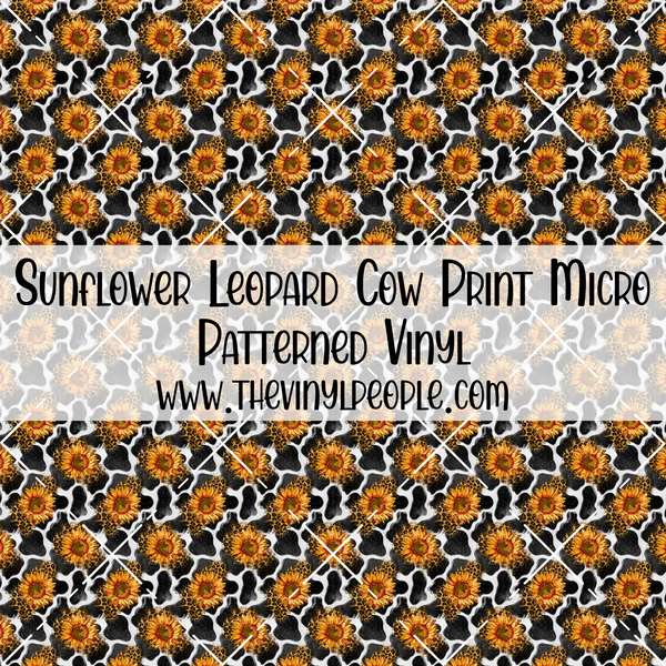 Sunflower Leopard Cow Print Patterned Vinyl – TheVinylPeople