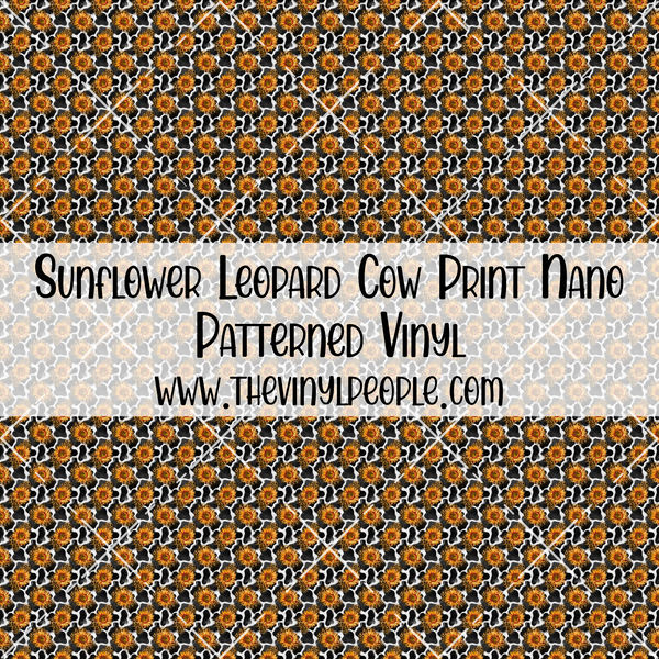 Sunflower Leopard Cow Print Patterned Vinyl – TheVinylPeople