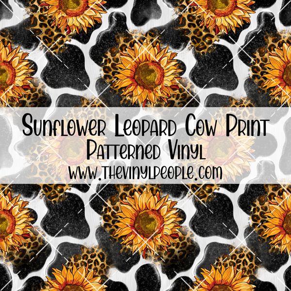 Sunflower Leopard Cow Print Patterned Vinyl – TheVinylPeople