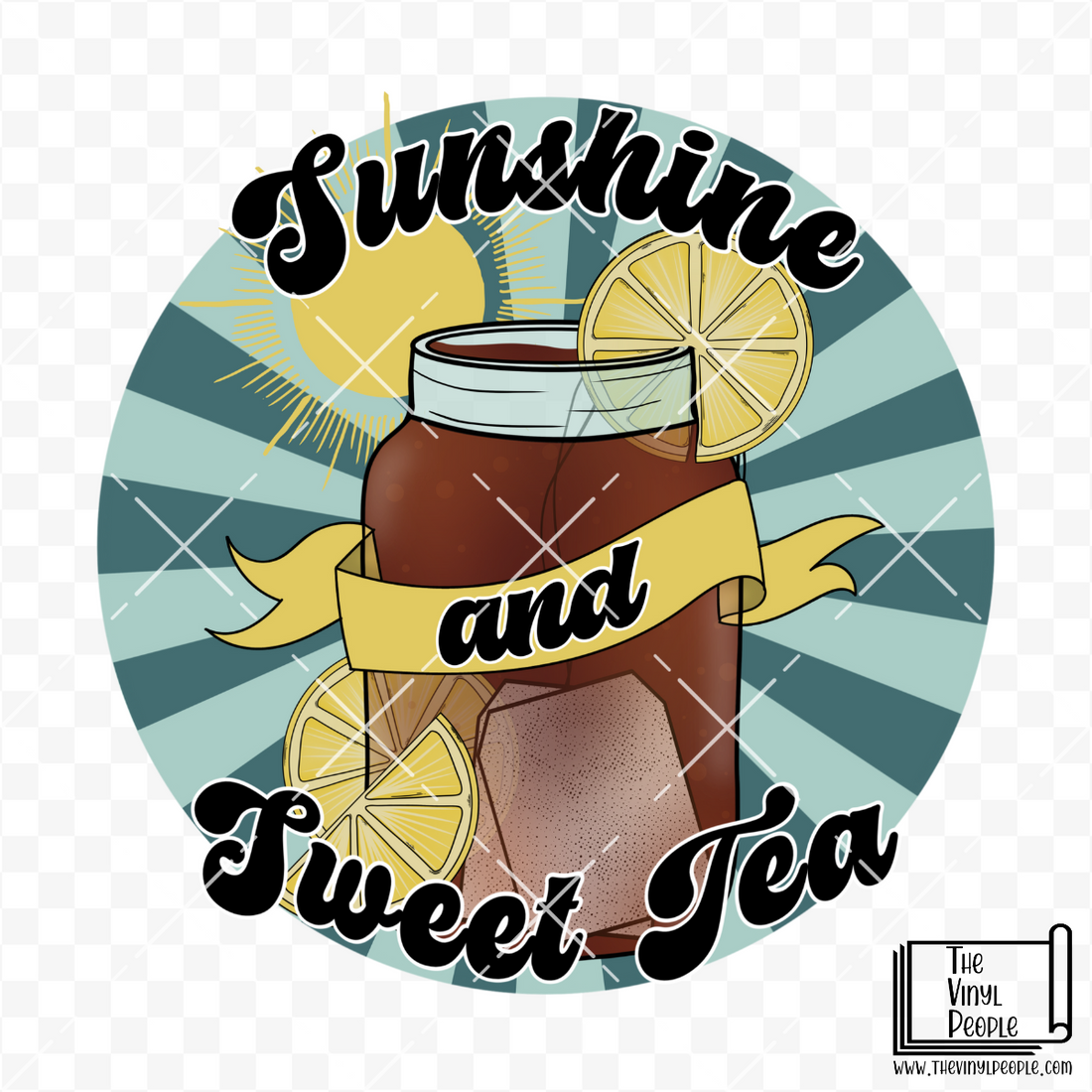 Sunshine & Sweet Tea Vinyl Decal – TheVinylPeople