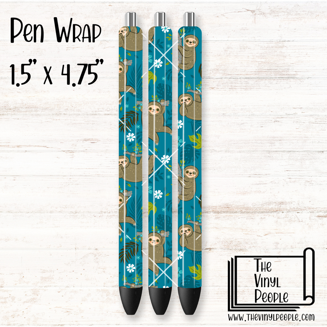Tropical Sloths Pen Wrap – TheVinylPeople