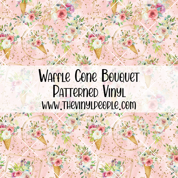 Waffle Cone Bouquet Patterned Vinyl – TheVinylPeople