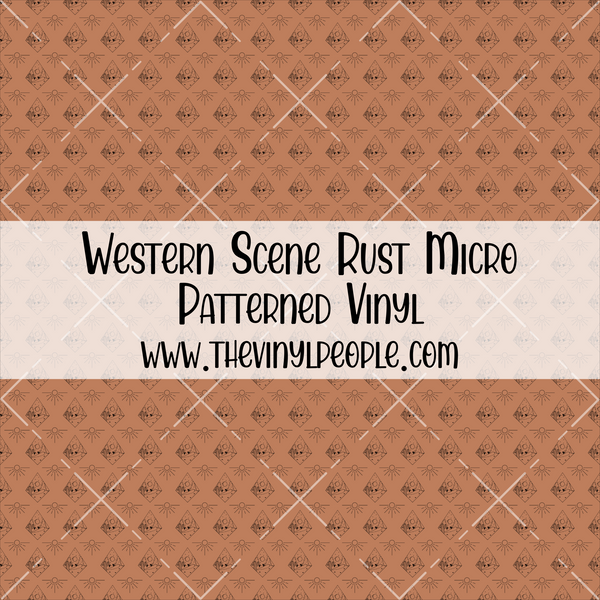 Western Scene Rust Patterned Vinyl – TheVinylPeople