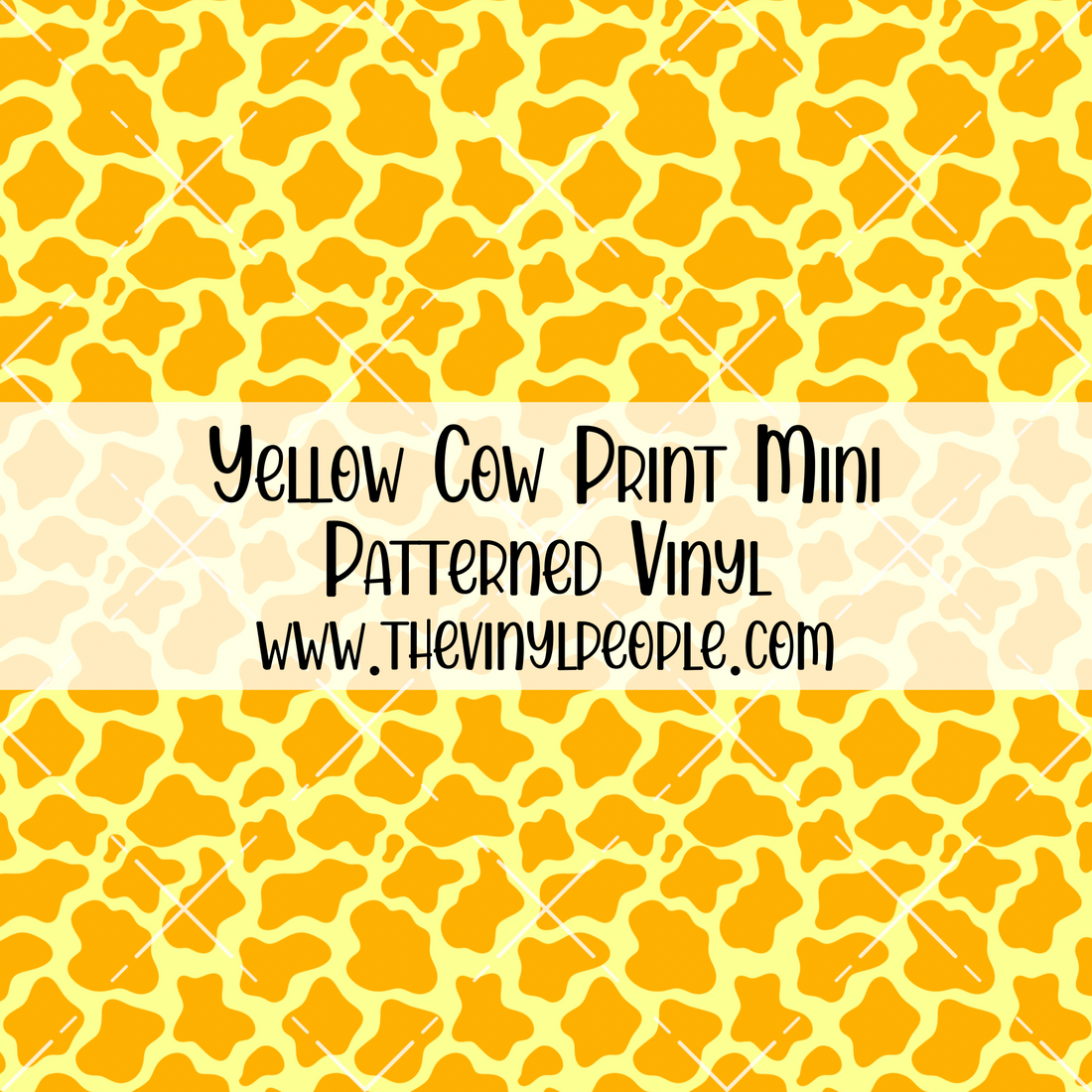 Yellow Cow Print Patterned Vinyl – TheVinylPeople