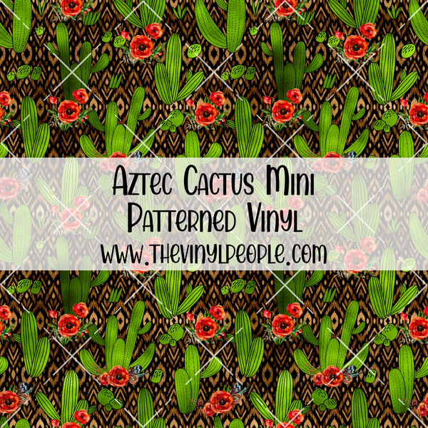 Aztec Cactus Patterned Vinyl – TheVinylPeople