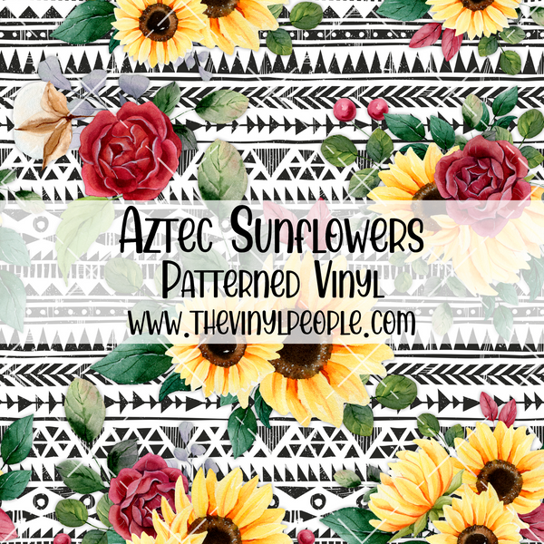 Aztec Sunflowers Patterned Vinyl – TheVinylPeople