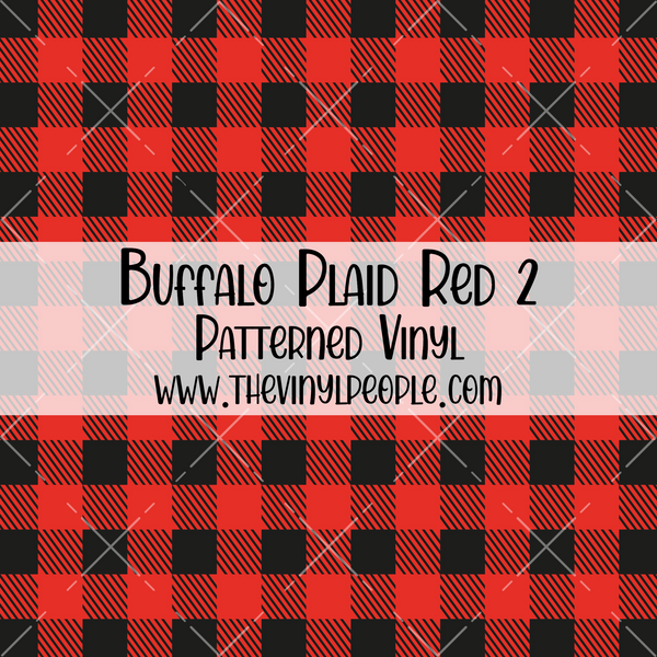 Buffalo Plaid Red 2 Patterned Vinyl – TheVinylPeople