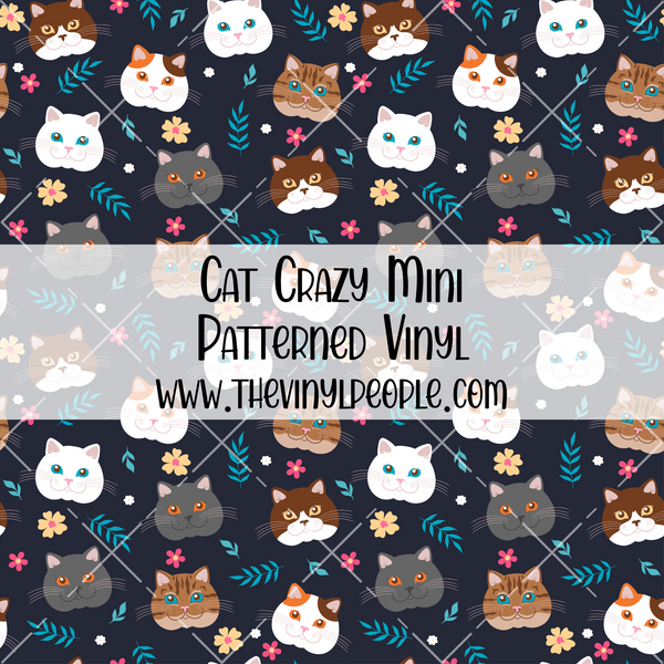 Cat Crazy Patterned Vinyl – TheVinylPeople