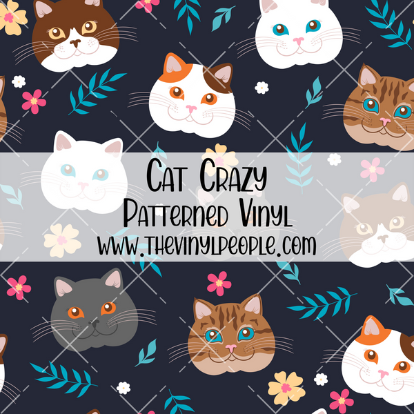 Cat Crazy Patterned Vinyl – TheVinylPeople