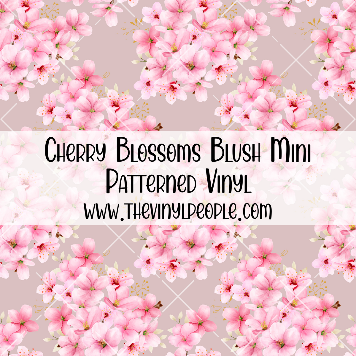 Cherry Blossoms Blush Patterned Vinyl – TheVinylPeople