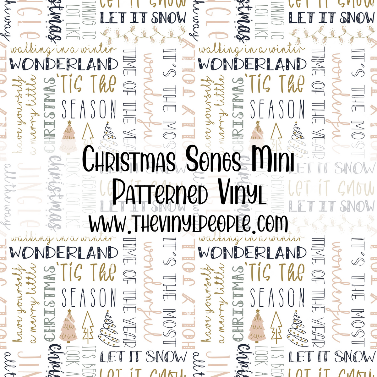 Christmas Songs Patterned Vinyl – TheVinylPeople