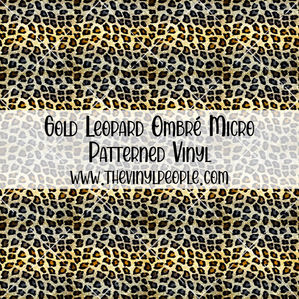 Gold Leopard Ombré Patterned Vinyl – TheVinylPeople