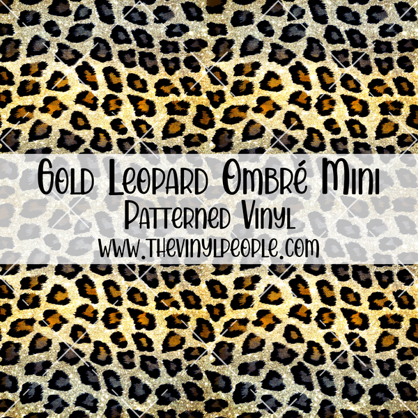 Gold Leopard Ombré Patterned Vinyl – TheVinylPeople