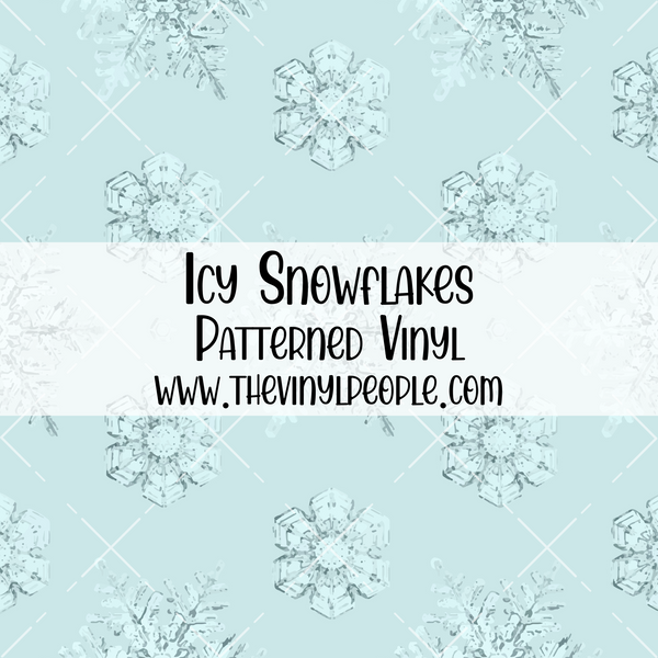 Icy Snowflakes Patterned Vinyl – TheVinylPeople