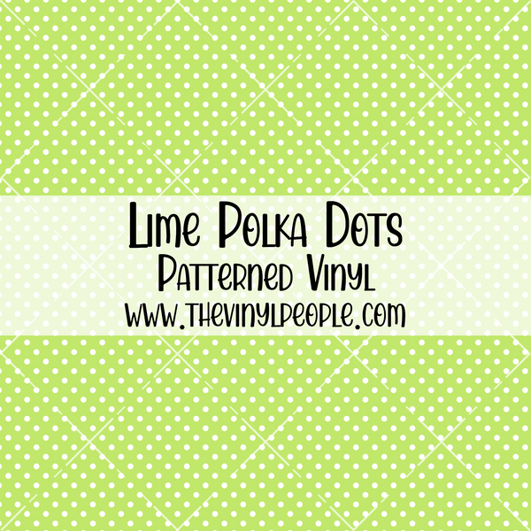 Lime Polka Dots Patterned Vinyl – TheVinylPeople