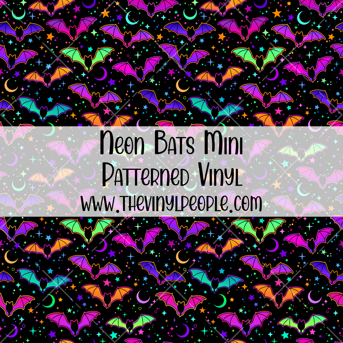 Neon Bats Patterned Vinyl – TheVinylPeople